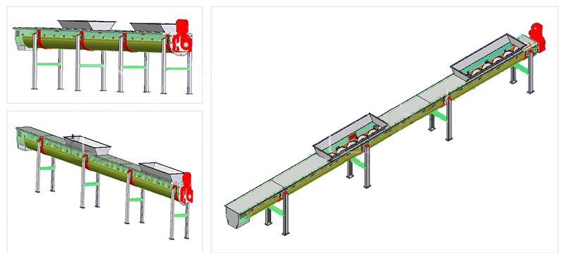 Horizontal Screw Conveyor - Dahan Conveyor Manufacturer