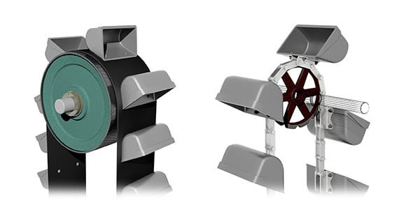 Z type continuous elevator - Dahan Conveyor Manufacturer