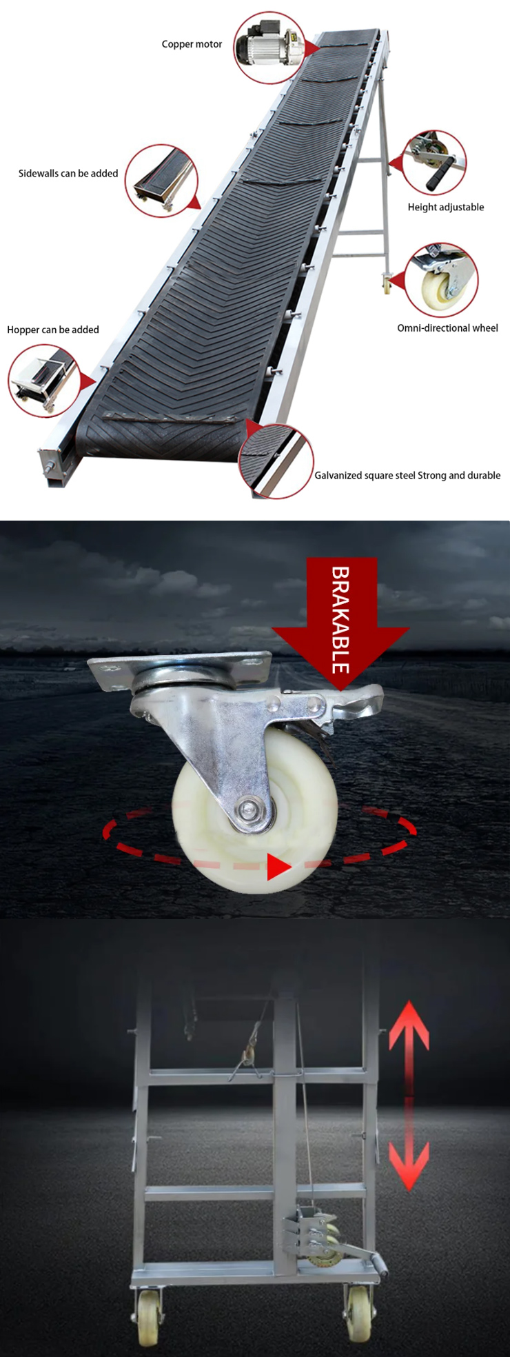 Portable Belt Conveyor - Dahan Conveyor Manufacturer